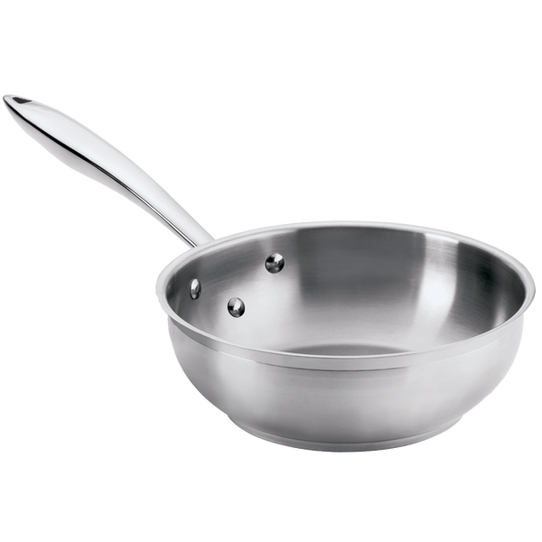 Thermalloy Stainless Steel Saute Pan, Tapered, 2QT – Browne Foodservice